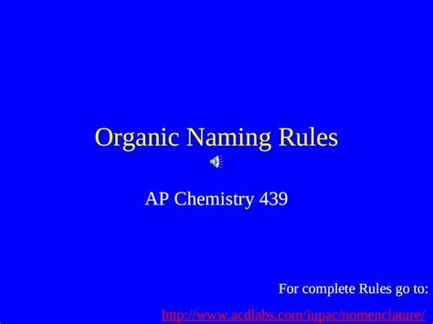 Ppt Organic Naming Rules Ppt Dokumen Tips