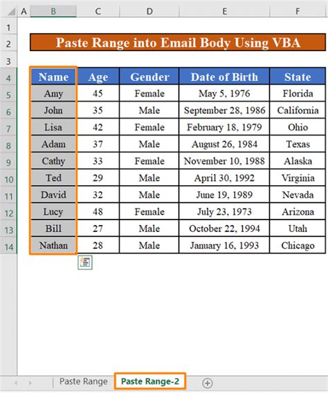 How To Use Excel Vba To Paste Range Into Email Body 3 Methods