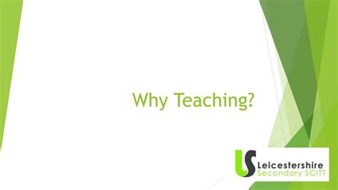 Why Teaching Why And How Ppt