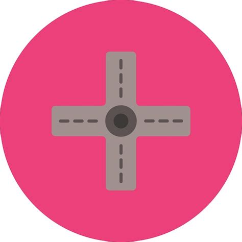 Premium Vector Road Intersection Icon