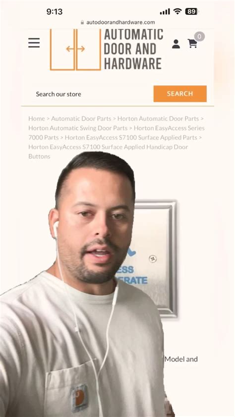 Horton Automatic Door Actuator Push Plate Activation R Automatic Doors