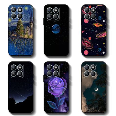 Anticrack Soft Casing For Huawei Honor X8a X8b X6 X6s X6a Full Protection Black Silicon TPU