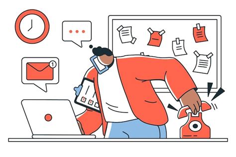 Free Vector Multitasking Concept Illustration