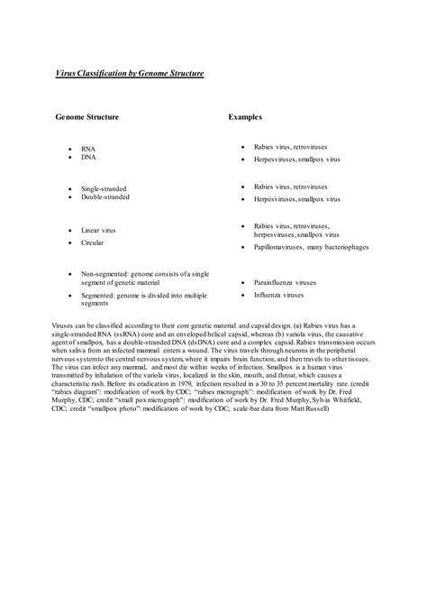 Classification Of Virus Docx