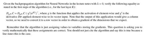 Solved Given The Backpropagation Algorithm For Neural Chegg