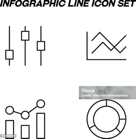 검은 색 얇은 선으로 그려진 간단한 흑백 표지판 사운드 바 진행률 다이어그램 개발 데이터 원형 차트의 기호로 설정된 벡터 선 아이콘 0명에 대한 스톡 벡터 아트 및 기타