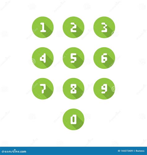 Pixel Numbers Retro 8 Bit Pixels Number Font Vector Illustration Set 143491163