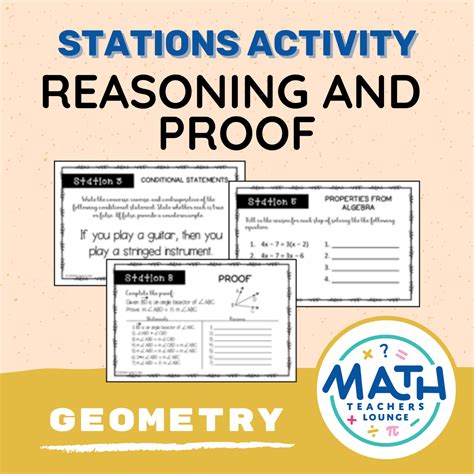 Geometry Proof And Reasoning Stations Activity Made By Teachers