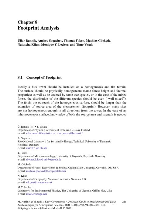 Pdf Footprint Analysis