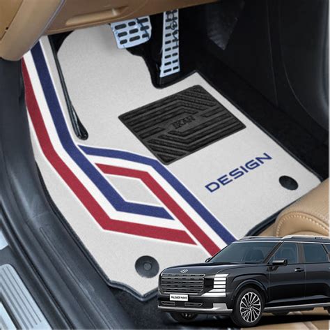 오토모듬 아이칸 디 올 뉴 팰리세이드 Lx3 디자인 카매트 라인 자동차 코일매트 바닥 01 톰b 1열 센터로고 유 오토모듬