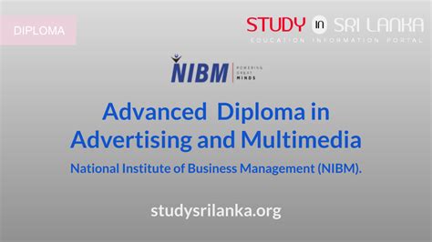 Diploma In Advertising And Multimedia Nibm 2023