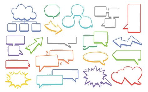 Pop Up Bubble With Text Space Color Full Style For Design And