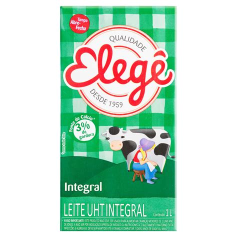 Leite Integral Elegê Caixa 1l