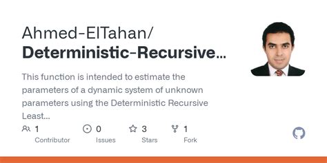 Github Ahmed Eltahandeterministic Recursive Least Squares This Function Is Intended To