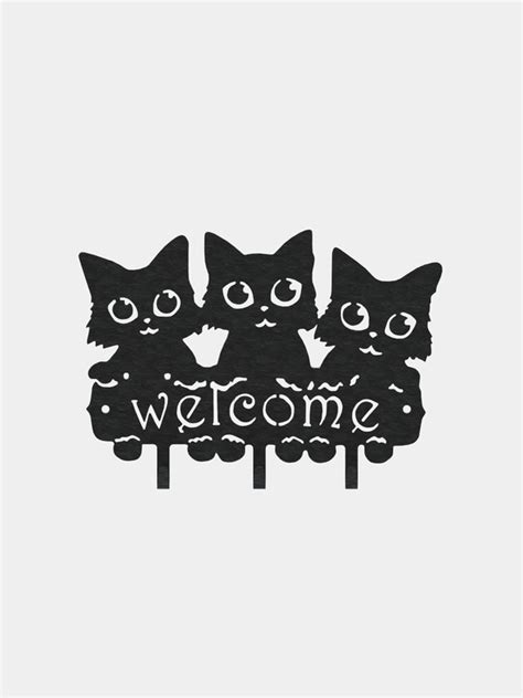 Вешалка настенная для ключей ключница КОТЯТЯ ВЭЛКОМ железная вешалка крючок для одежды купить