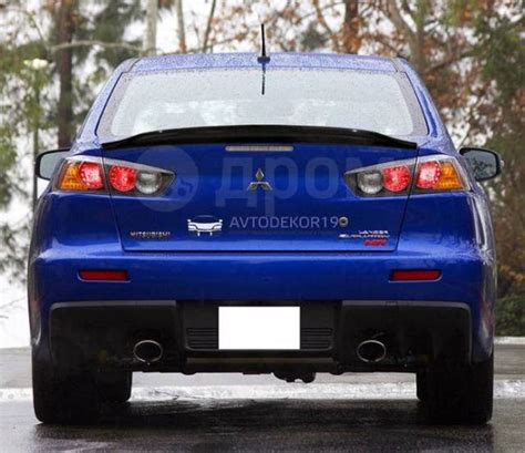 Купить Лип спойлер DuckTail на Mitsubishi Lancer X (Мицубиси Лансер 10 ...