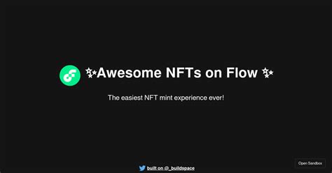 Flow Nft Starter Codesandbox