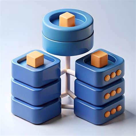 3d Illustration Of A Network Server Cluster With Connected Nodes Premium Ai Generated Image