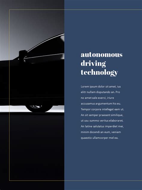 Autonomous Driving Theme PPT Templates