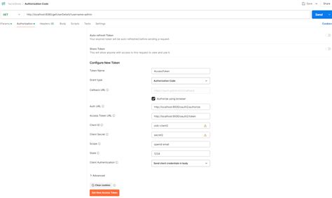 Spring Security When Postman Tests Getnewaccestoken In Authorization