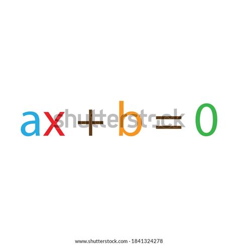 Linear Equation One Variable Stock Vector Royalty Free 1841324278 Shutterstock