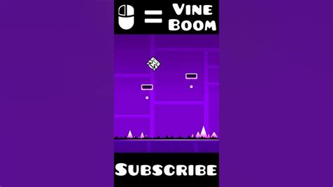 Geometry Dash But Every Click Is A Vine Boom Geometrydash Gmd Gaming
