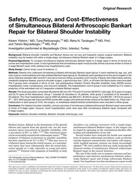 Pdf Safety Efficacy And Cost Effectiveness Of Simultaneous
