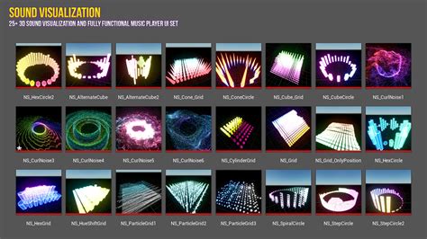 3d Sound Visualization With Music Player Ui Asset Cloud