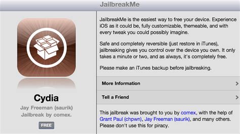 Daily Tip How To Jailbreak IOS Via JailbreakMe Including IPad IMore