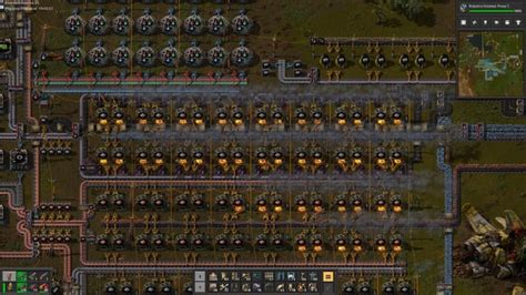Fueled Smelter Array With Coal On Outside R Factorio