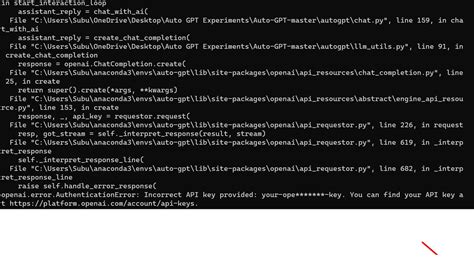 Openai Authenticationerror Incorrect Api Key Provided · Issue 1422 · Significant Gravitas