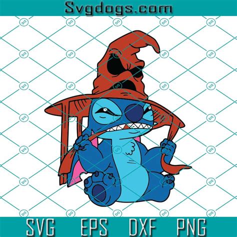 Stitch In Sorting Hat Svg Lilo And Stitch Svg Stitch Halloween Svg