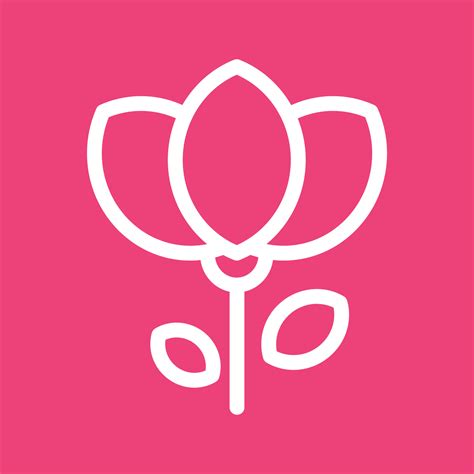 Flower Line Color Background Icon 16724444 Vector Art At Vecteezy