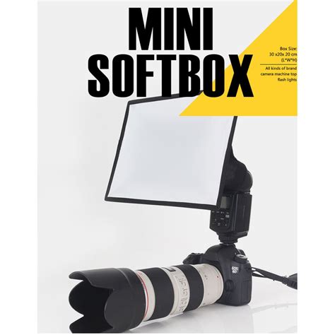 Jual Universal Flash Diffuser Soft Box Mini Soft Box Untuk Flash Kamera Shopee Indonesia