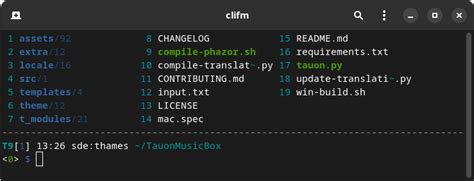 clifm shell like command line terminal file manager linuxlinks