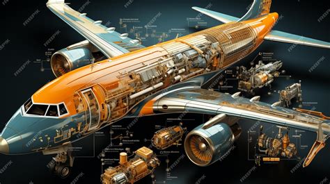 Premium Ai Image Exploded View Of Aircraft Boeing 777