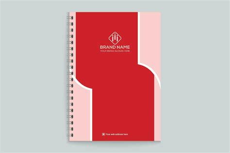 Corporate Red Color Notebook Cover Design 26326880 Vector Art At Vecteezy
