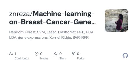 github znreza machine learning on breast cancer gene expression data