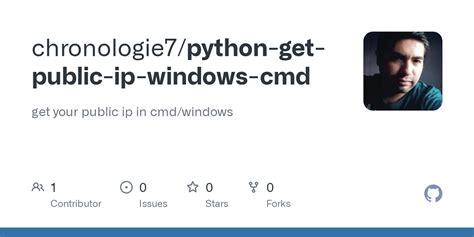 GitHub Chronologie Python Get Public Ip Windows Cmd Get Your Public Ip In Cmd Windows