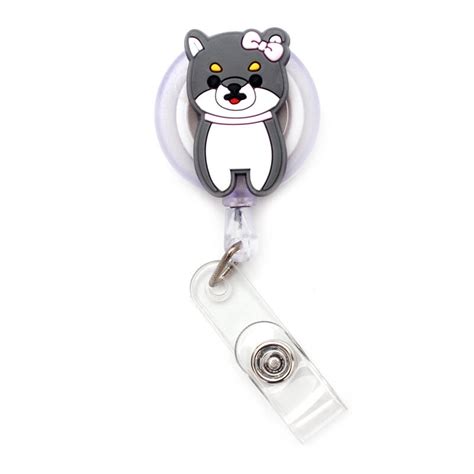 간호사 및 의사 카드 홀더용 귀여운 강아지 스타일 개폐식 배지 릴 사무실 및 병원 용품 남아 및 여아 명함 데스크 액세서리 및 주최자