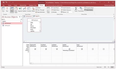 MS Access Query Criteria MS Access Homework Help