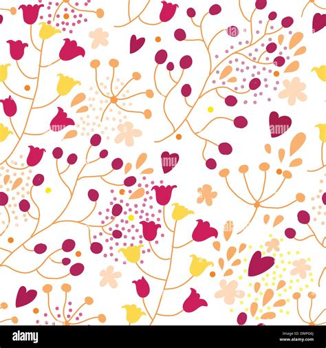 Seamless Texture With Flowers Stock Vector Image Art Alamy