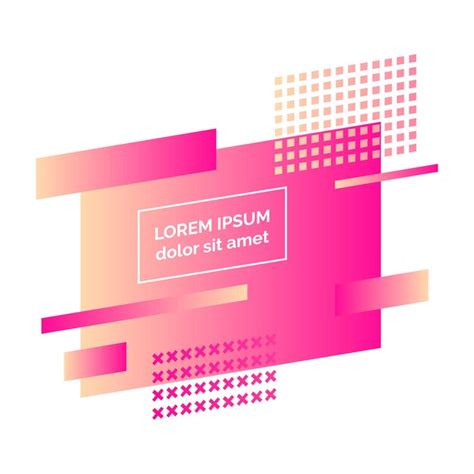 Premium Vector Geometric Colorful Abstract Badge Modern Graphic