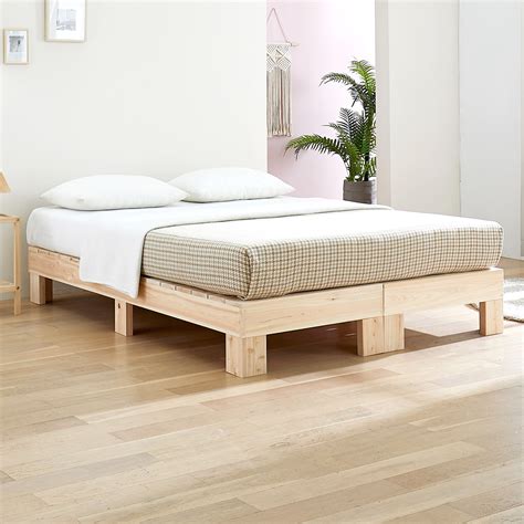 가이온 디센 편백나무 평상형 침대 퀸 프레임