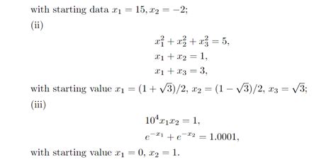 Solve The Following Nonlinear Systems By Using Chegg