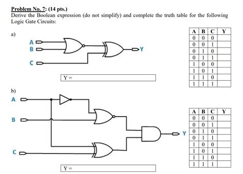 solved problem no 7 14 pts derive the boolean
