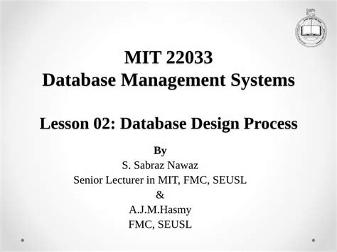 pdf database management systems sabraz just another · 1 3