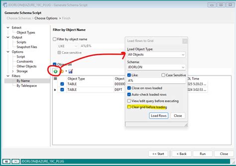 Toad For Oracle Generate Schema Script Object Set Remove Clear Grid Question Idea Pond
