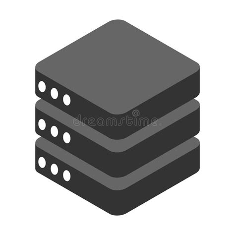 Database Storage Icon Isometric Internet Network Server Cloud Data