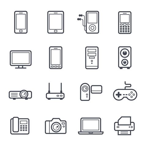 Technology And Devices Line Icon 21020395 Vector Art At Vecteezy